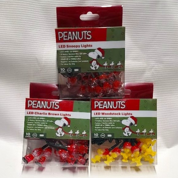 Peanuts | Holiday | Christmas Peanuts Led Of Each Snoopy Woodstock ...